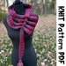 Keyhole Scarf KNIT PATTERN Beautiful Scarf Gift for Her Crochet Scarf ...