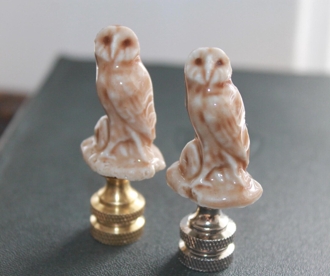 Wade Porcelain Barn Owl Lamp Finial – Graceful Nighttime Symbol for ...