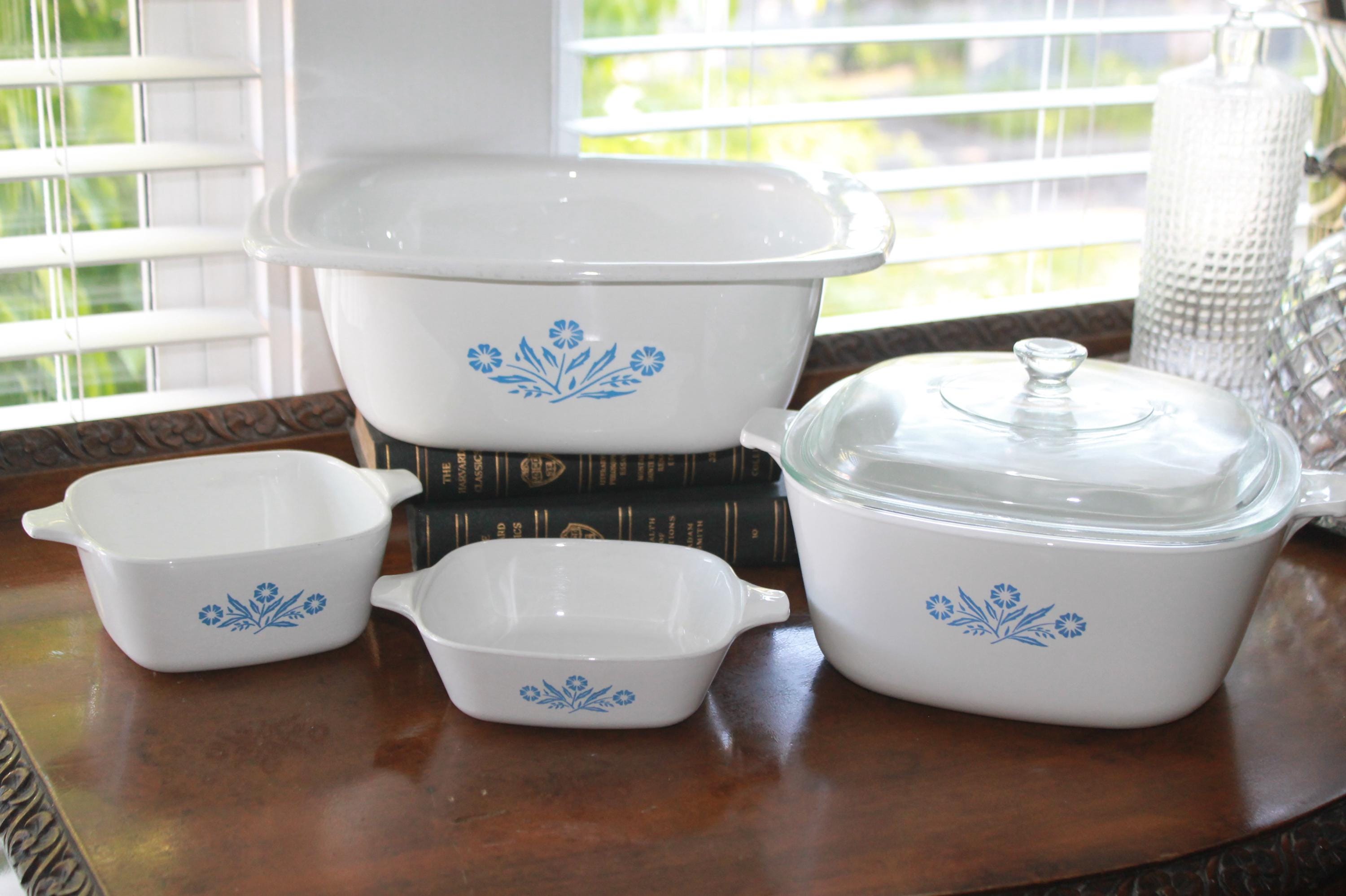 Vintage Corning Ware Blue Cornflower - Choose Dutch Oven, 2 1/2 Qt With ...