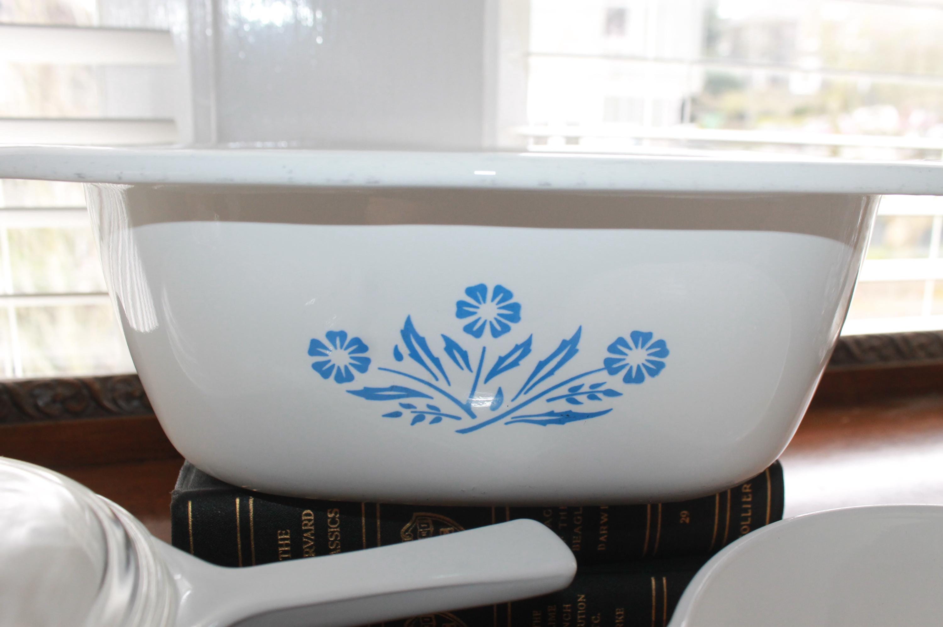 Vintage Corning Ware Blue Cornflower - Choose Dutch Oven, 2 1/2 Qt With ...