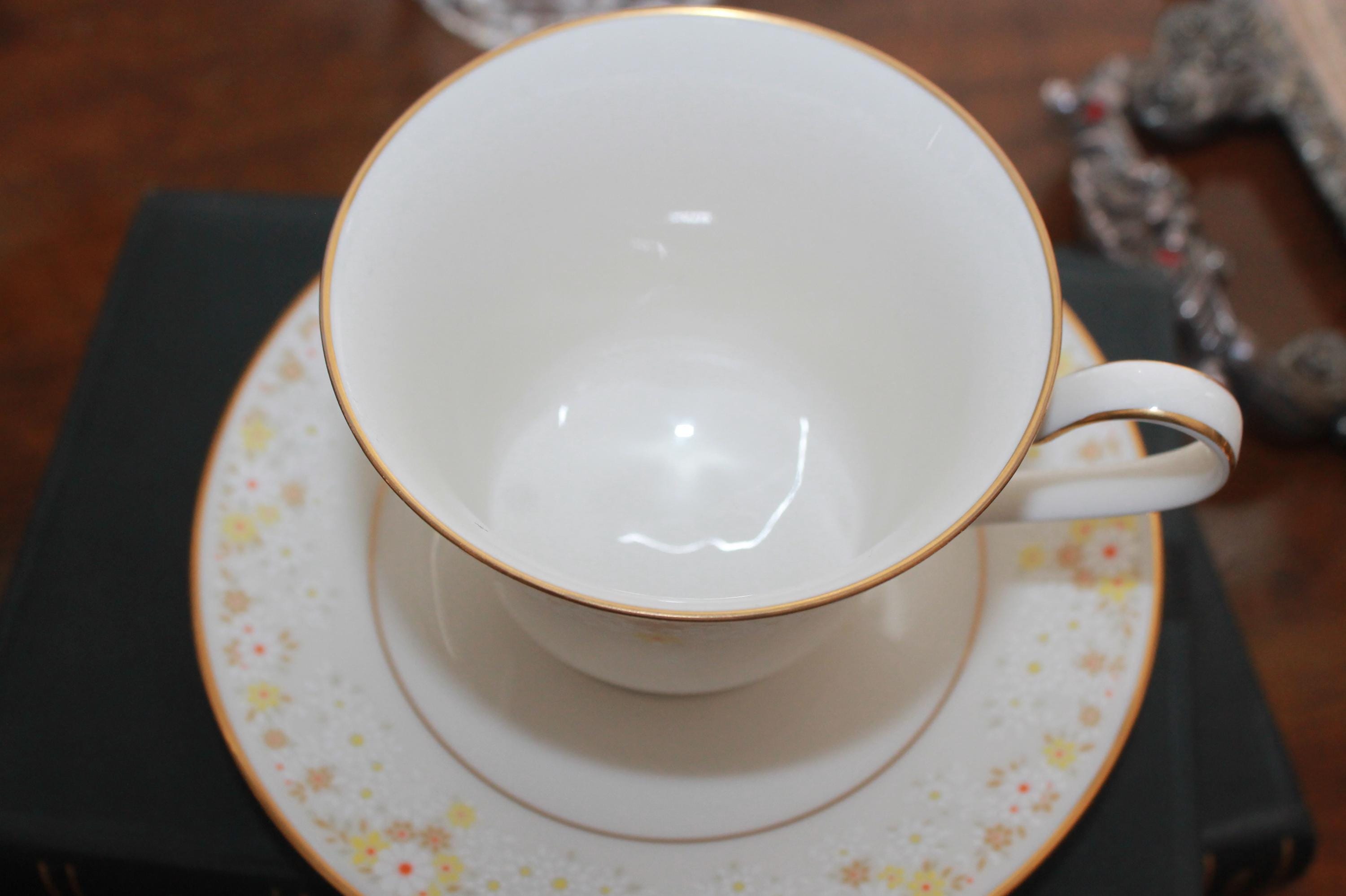 Rare Noritake Fragrance Pattern Tea Cups and Saucers - 2 Left in Drop ...