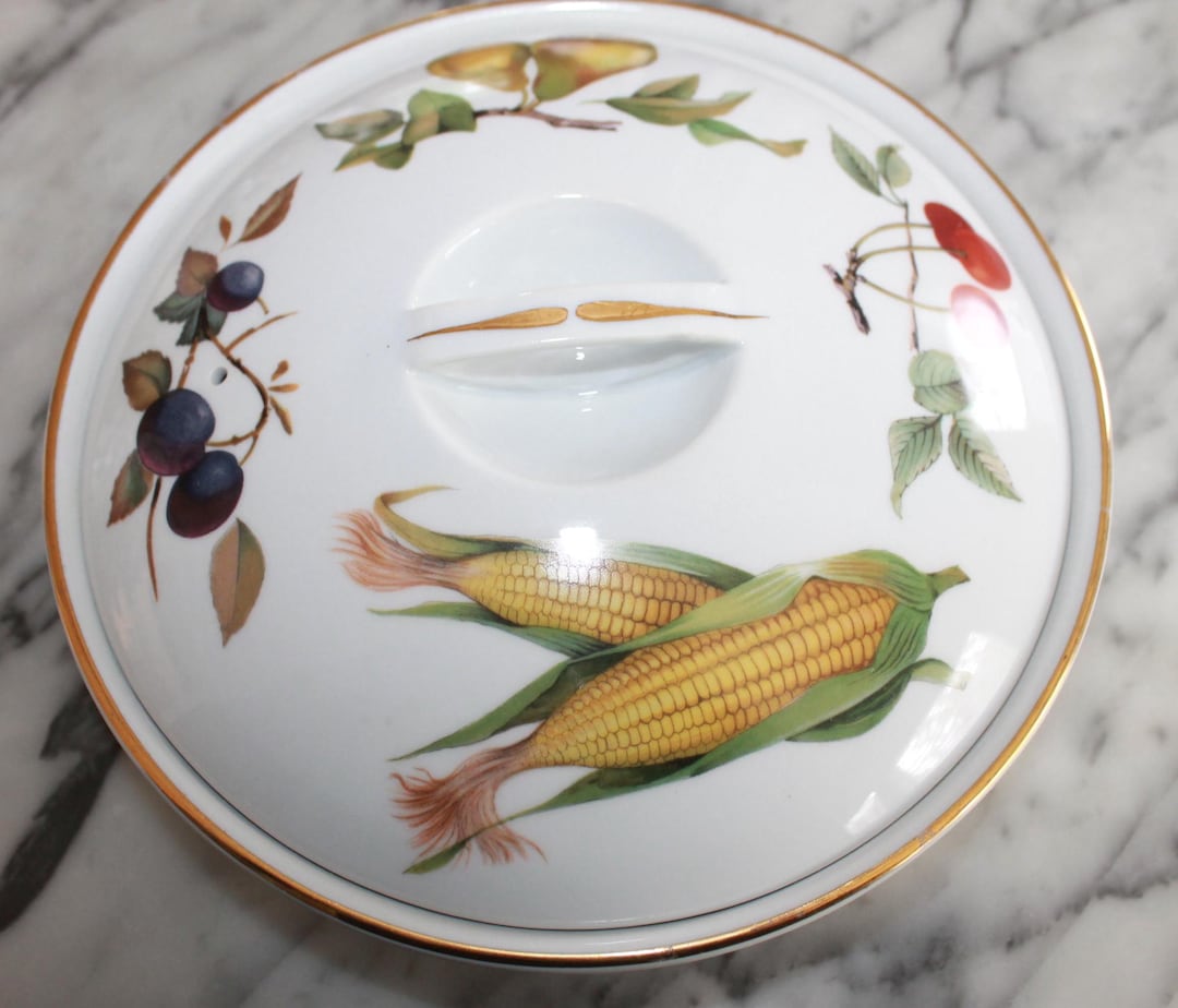 Royal Worcester Evesham Gold-rimmed Covered Dish – Rare and ...