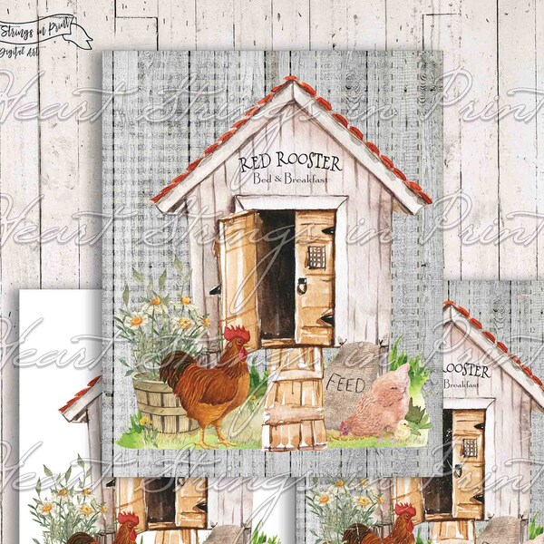 Primitive Rooster - Etsy