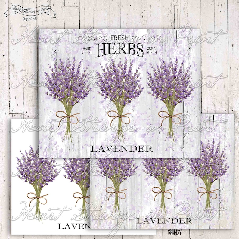 Fresh Herbs Lavender Printable 8x10 Farmhouse Sign - Etsy