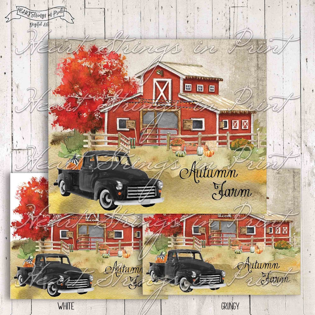Autumn Farm Printable, 8x10 Primitive Sign, Farmhouse Print, Instant ...