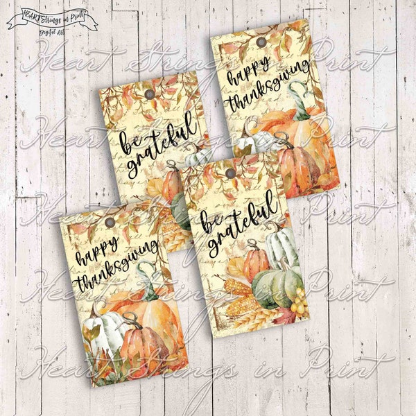 Thanksgiving Tags - Etsy