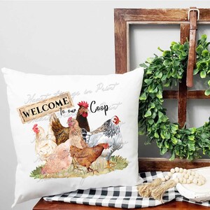 Welcome to Our Coop Digital Print, Chicken 8x10 Sign, PNG, Sublimation ...