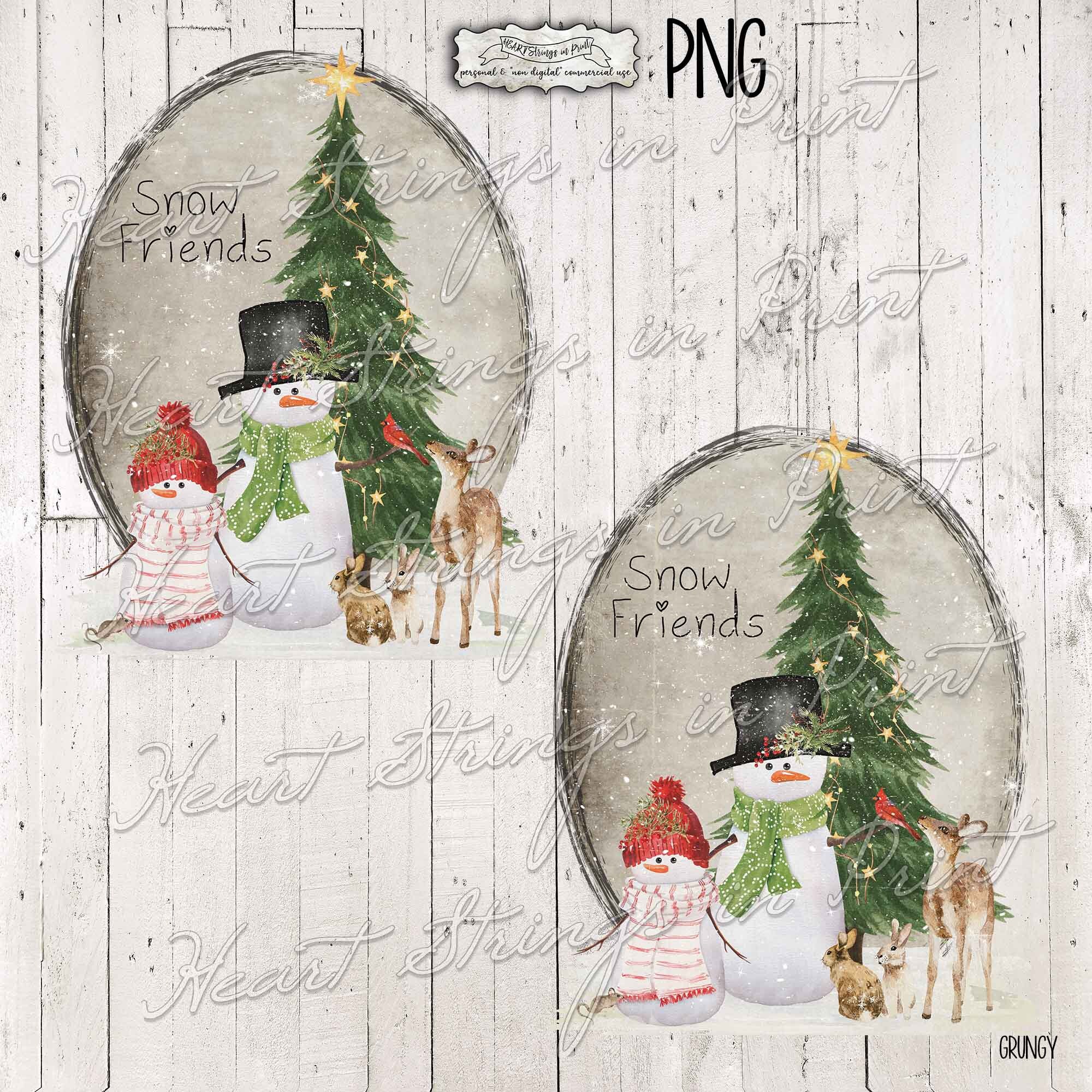 Snow Friends Digital Print Winter 8x10 Sign Printable Wall - Etsy