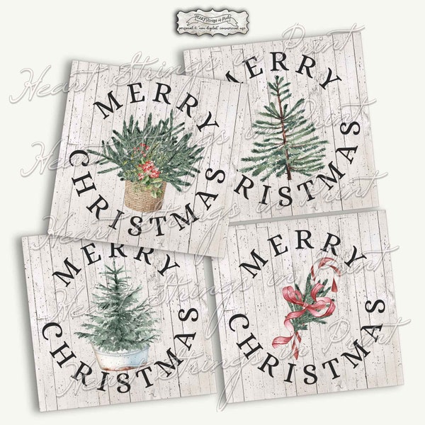 Farmhouse Christmas Printables - Etsy