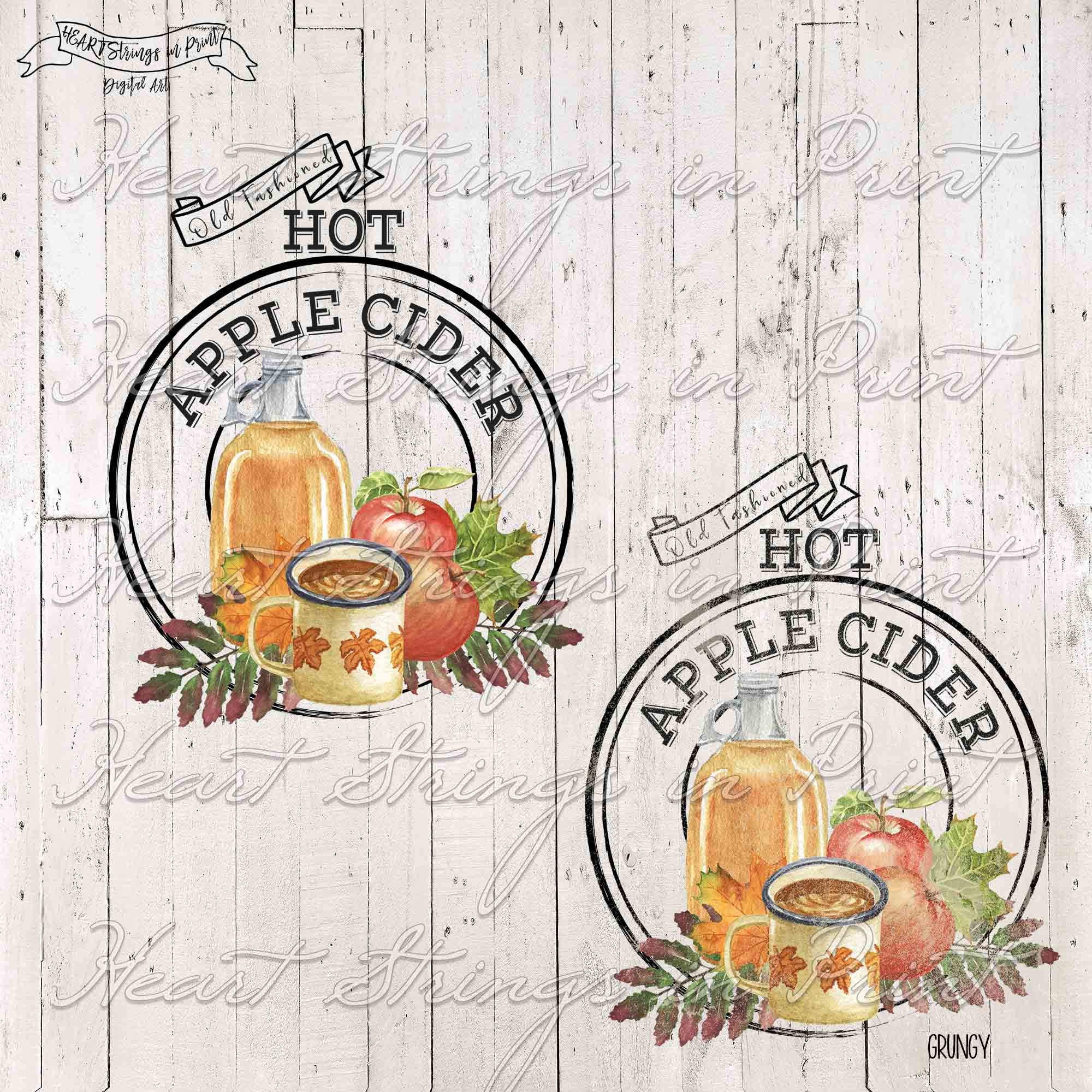 Old Fashioned Hot Apple Cider Printable 8 x 10 Herbst Schild - Etsy.de