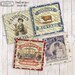 Vintage Farmhouse Label Printable, Coaster Designs, 4x4 Image Collage ...