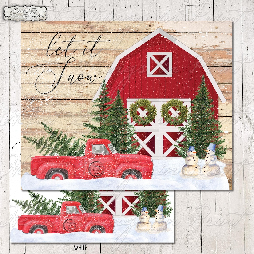 Let It Snow Winter, Digital Print, Winter 8x10 Sign, Sublimation ...