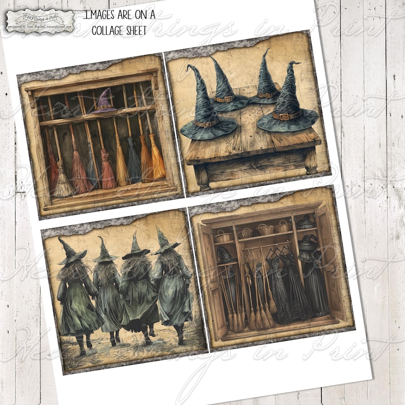 Halloween Witches Night Out Printable, Autumn, Witch, Eerie, Coaster ...