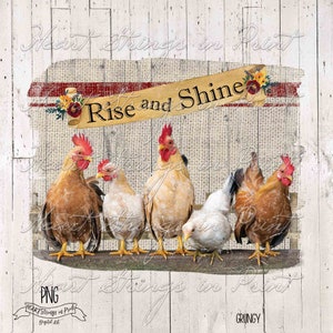 Rise and Shine Printable 8x10 Farmhouse Sign Primitive - Etsy