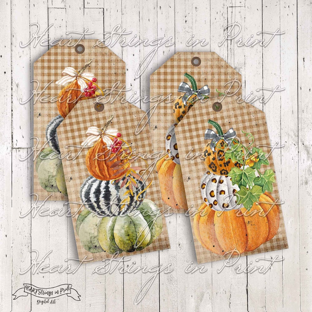 Étiquettes imprimables de citrouilles étiquettes de cadeau - Etsy France