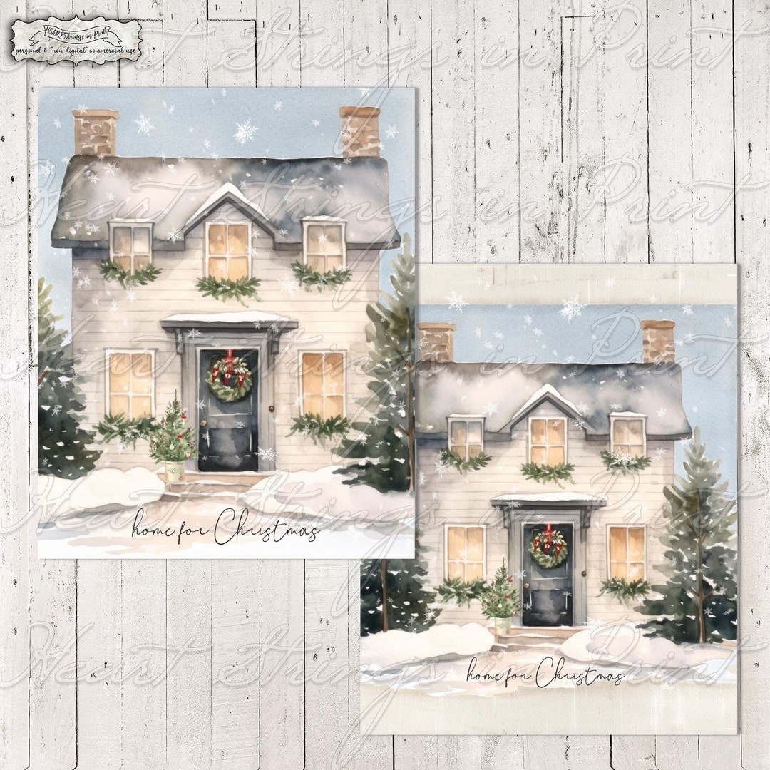 Home for Christmas, Digital Print, 8x10 Winter Sign, Printable Wall Art ...