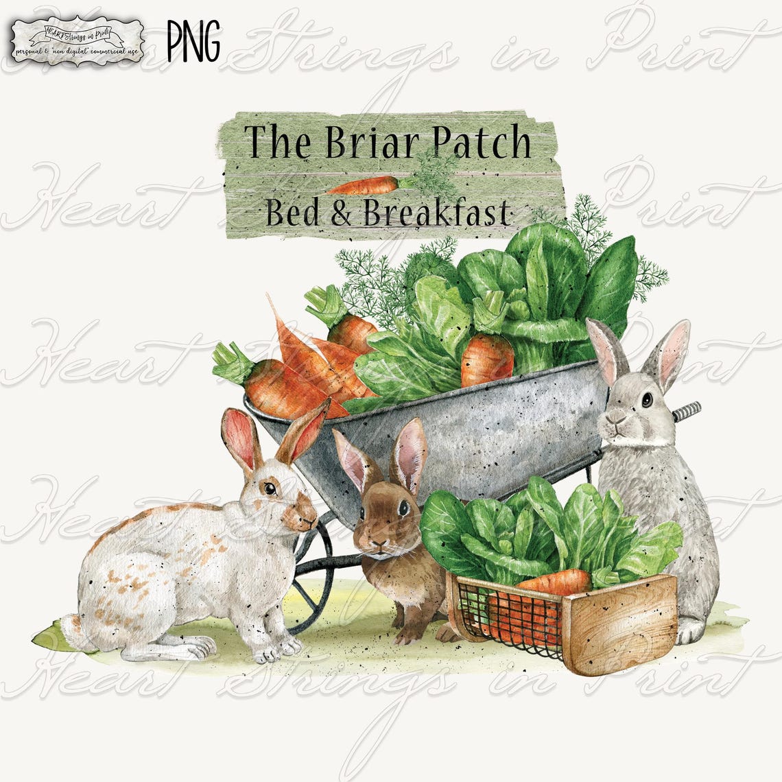 The Briar Patch Bed & Breakfast Digital Print, PNG, Spring Wall Art ...