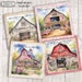 Springtime on the Farm, Printable, Coaster Designs, 4x4 Collage Sheet ...