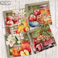 Apple Coasters - Etsy