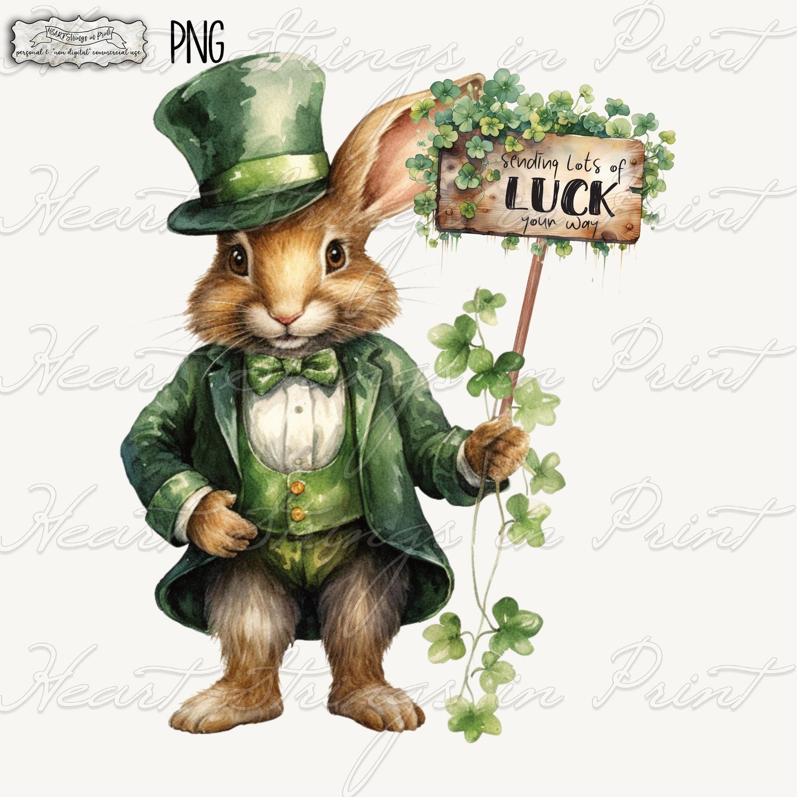 Sending Lots of Luck Your Way Digital Print, PNG, St Patrick's Wall Art ...