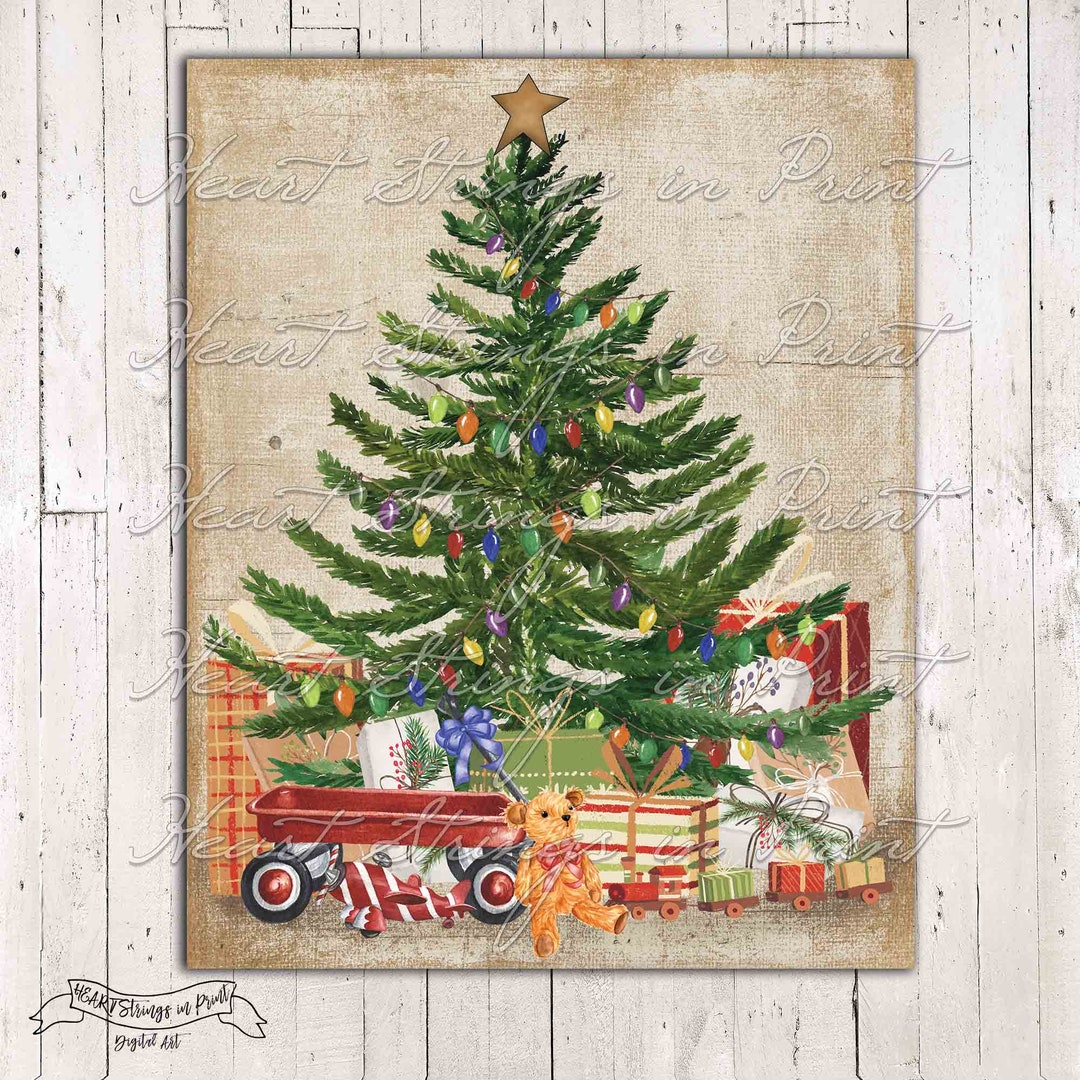 Christmas Morning Printable 8x10 Holiday Sign Primitive - Etsy UK