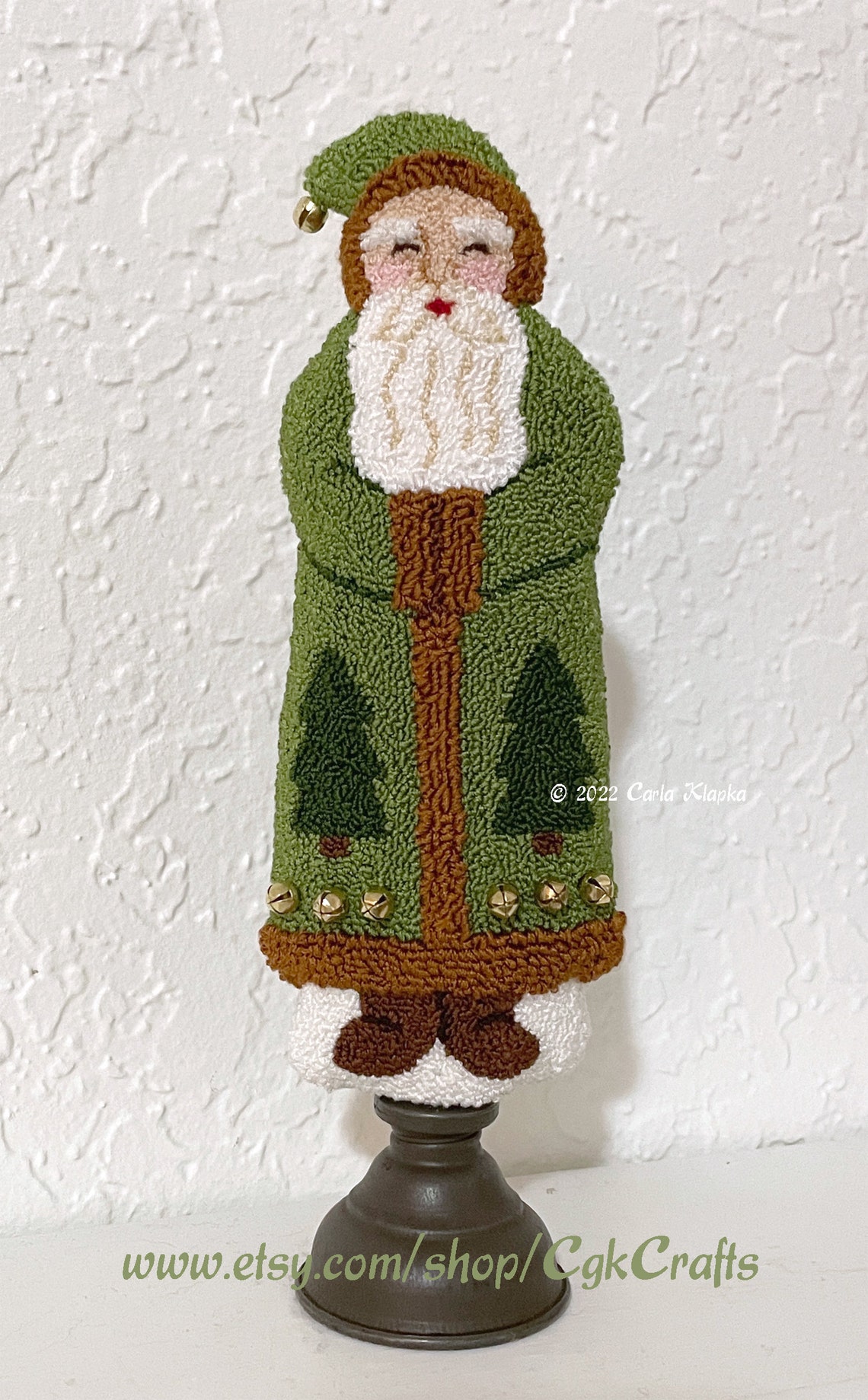Christmas Belsnickel Santa Punch Needle Digital E Pattern PDF - Etsy