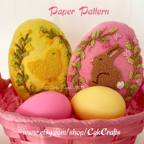 Easter Chick Punch Needle Paper Pattern - Etsy