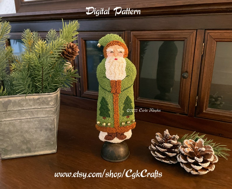 Christmas Belsnickel Santa Punch Needle Digital E Pattern PDF - Etsy