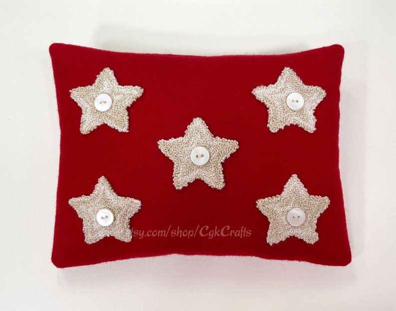 Patriotic Stars Punch Needle on Wool Digital E-pattern PDF - Etsy