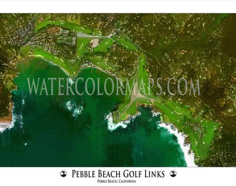 Pebble Beach Map - Etsy