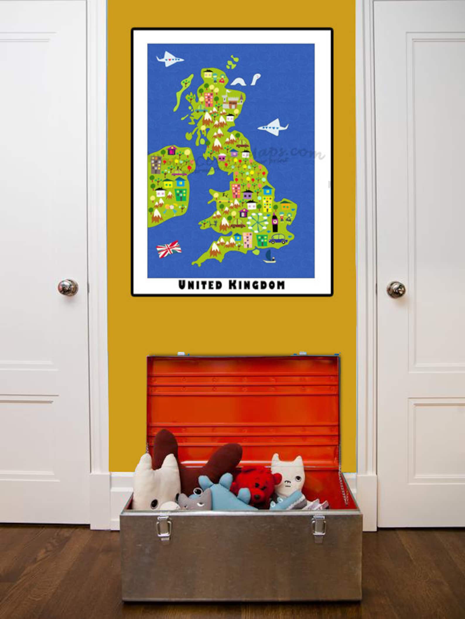 Map of united kingdom printable for kids