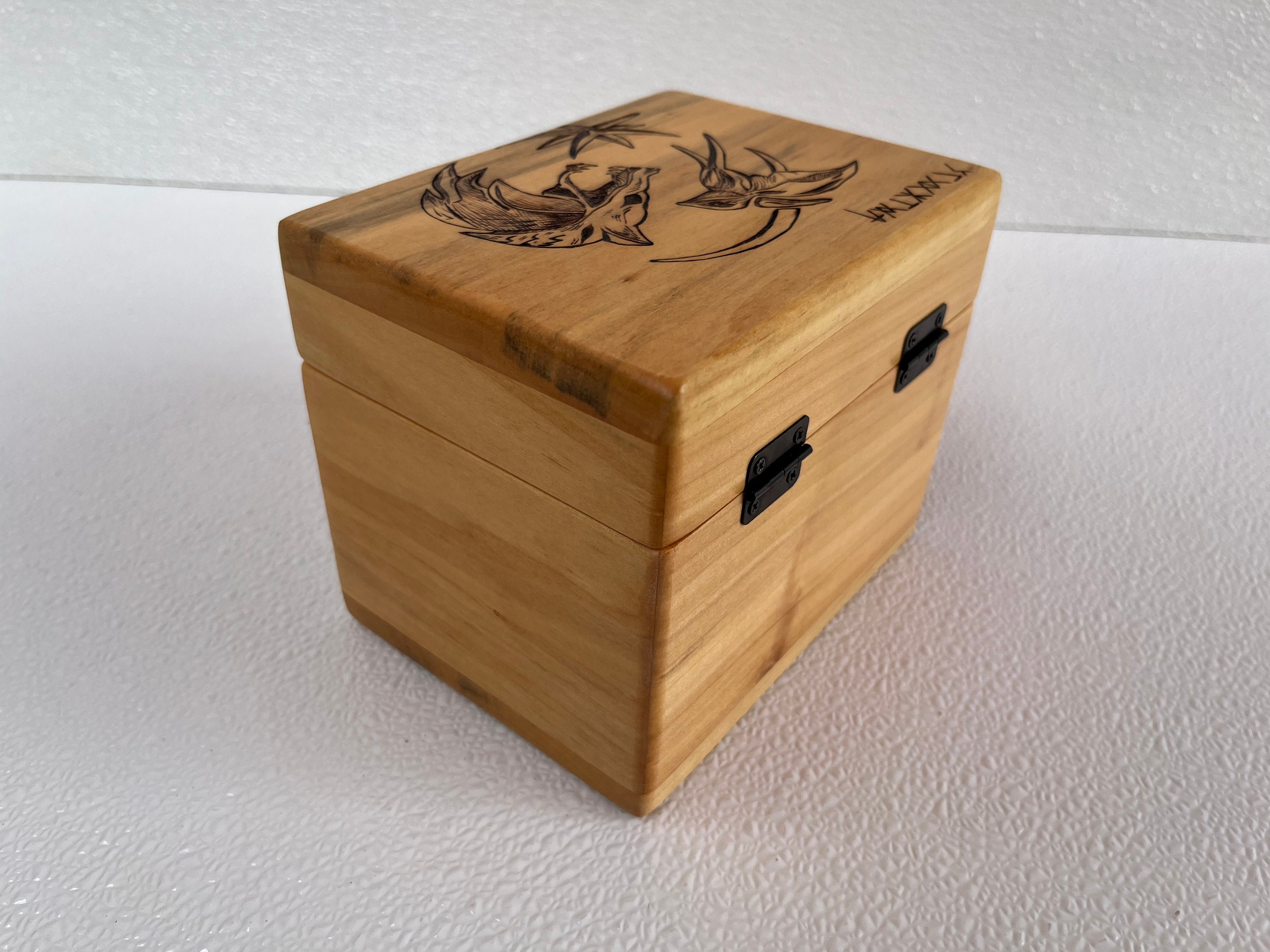Keepsake Art Box Wood Burned Artwork - Etsy