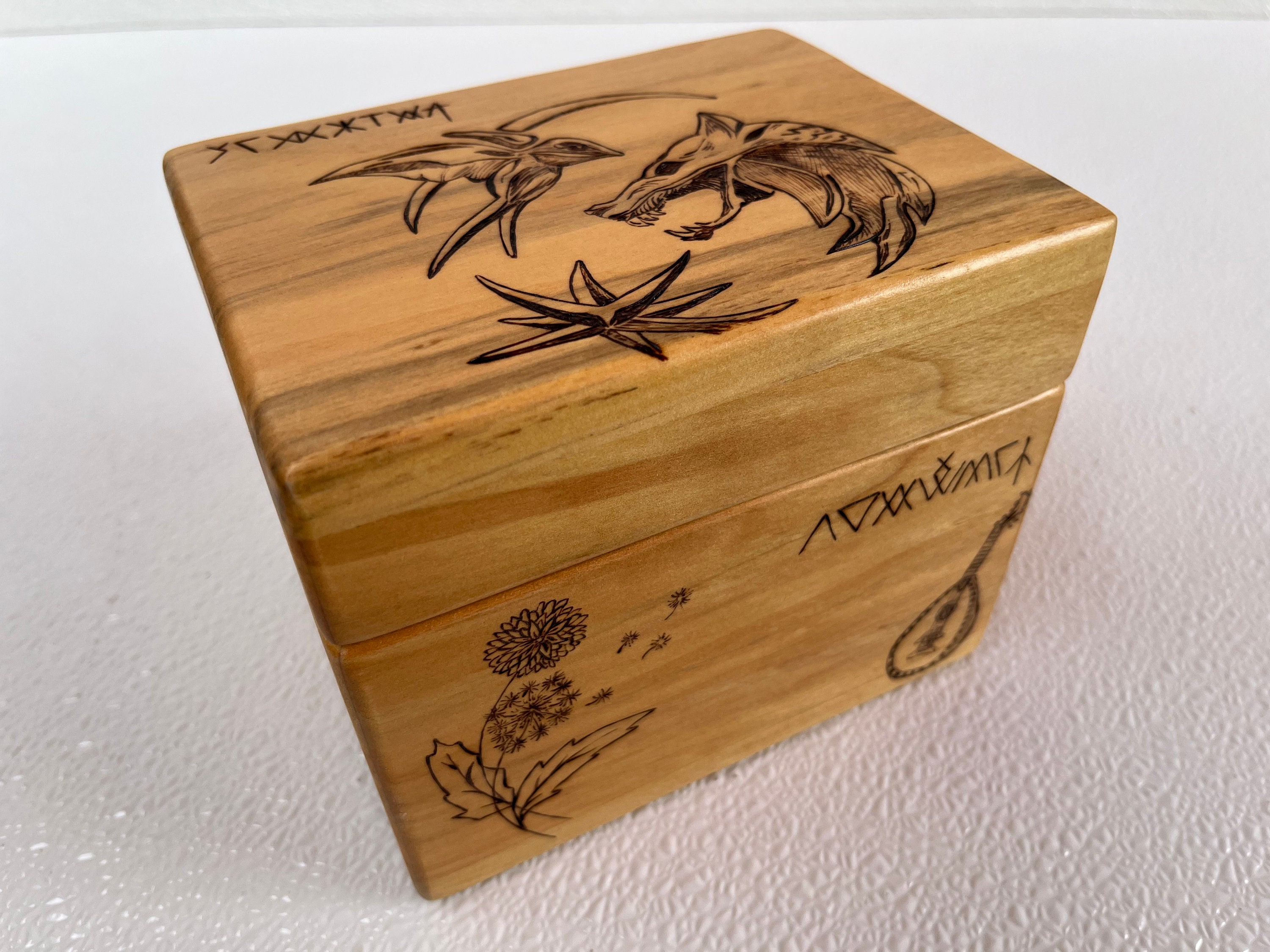 Keepsake Art Box Wood Burned Artwork - Etsy