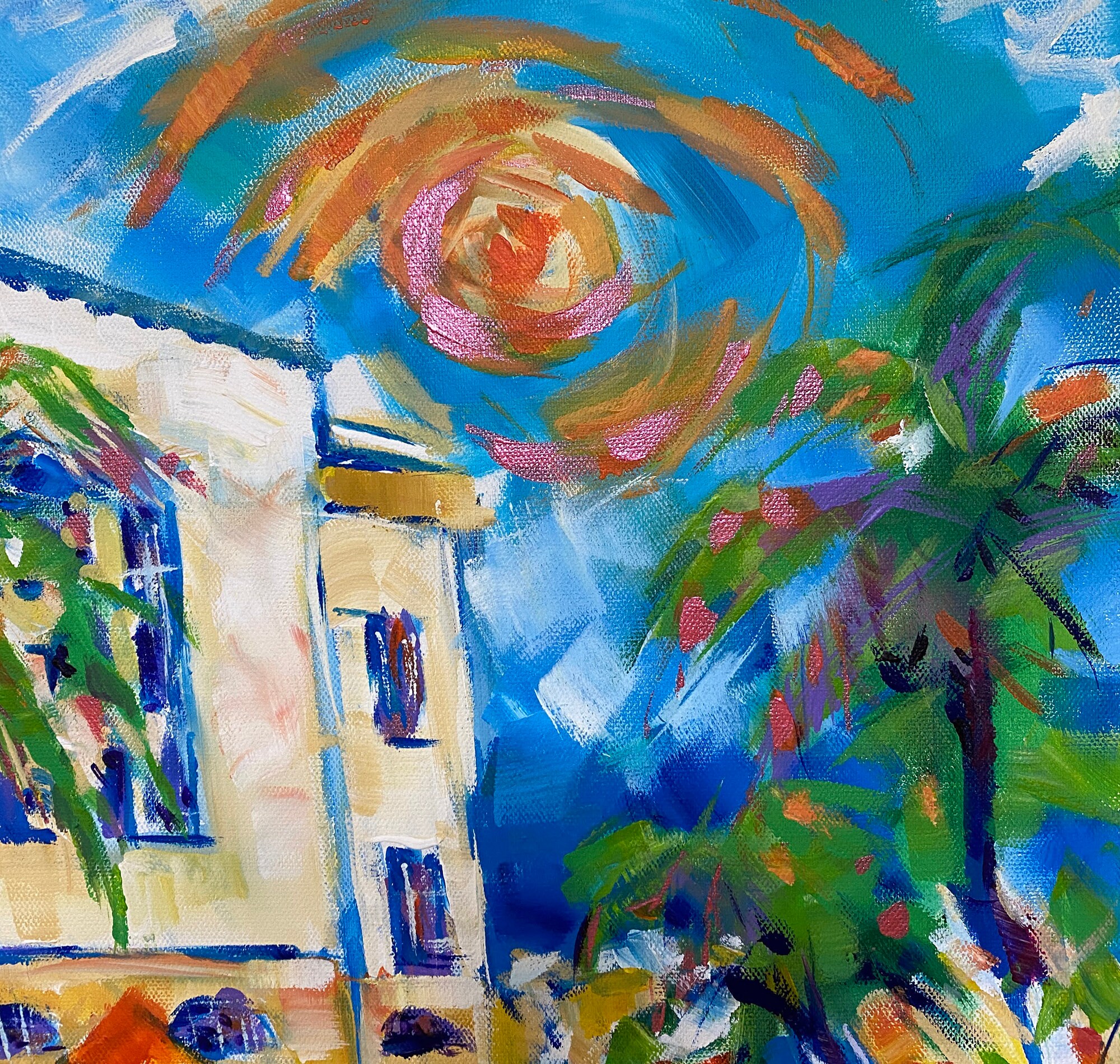 Miami Painting South Beach Wall Art Original Cityscape Painting on ...