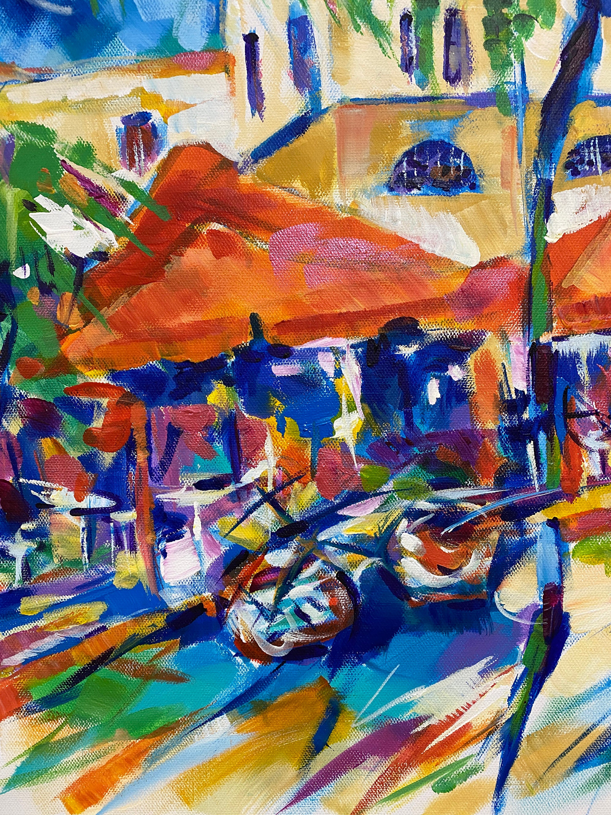 Miami Painting South Beach Wall Art Original Cityscape Painting on ...