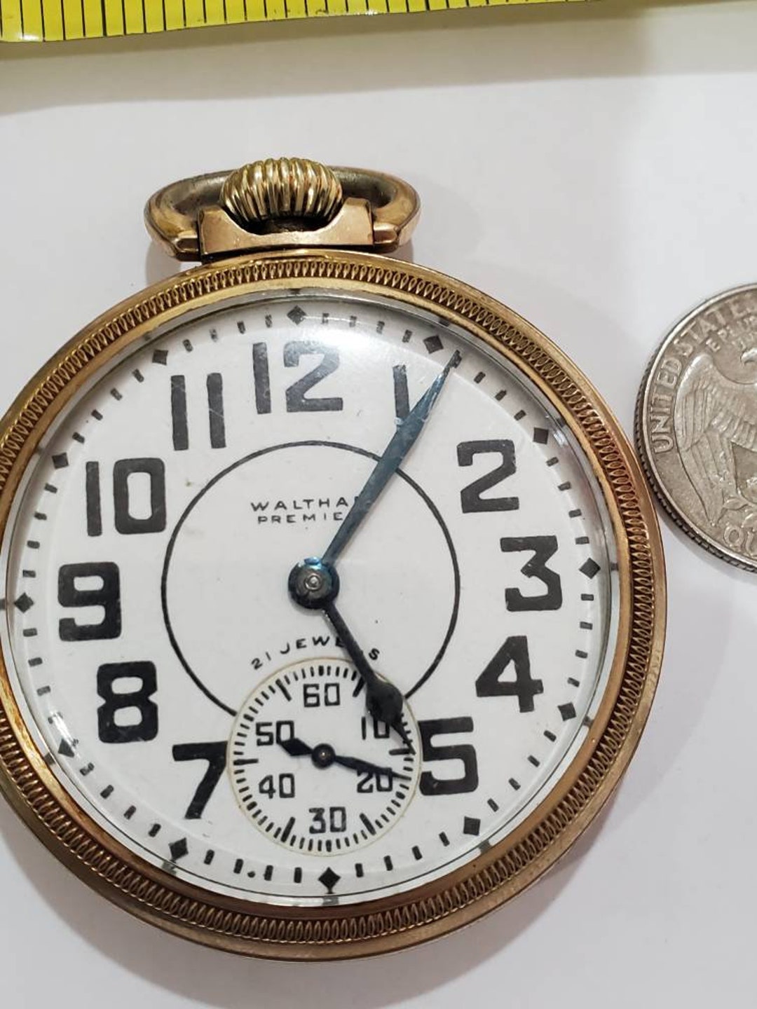 Waltham Premier Riverside 21j Pocket Watch Running - Etsy