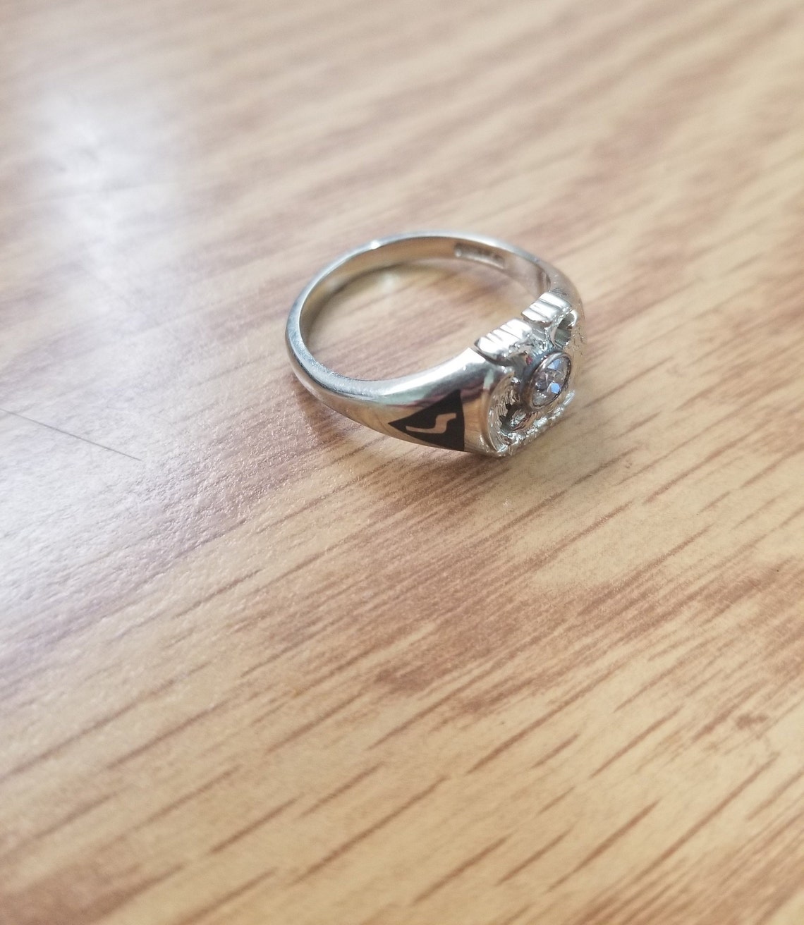 Masonic 32 Degree Mason 14k White Gold Diamond Ring Size 9 3/4 - Etsy