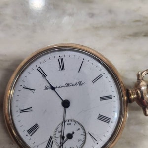 Antique Hampden Pocket Watch 1902. #3, Grade 109 Load Split Flag, 15j ...