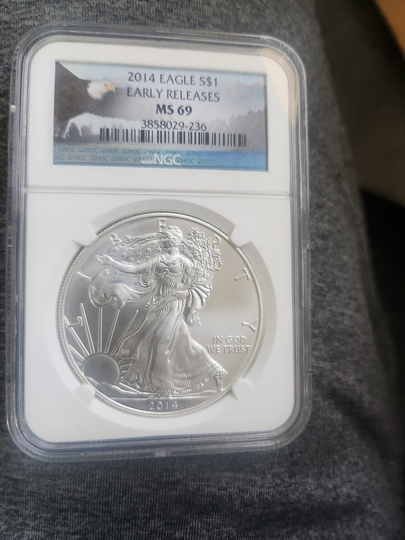 2014 W American Eagle Early Release NGC MS69 1 Ounce Silver - Etsy
