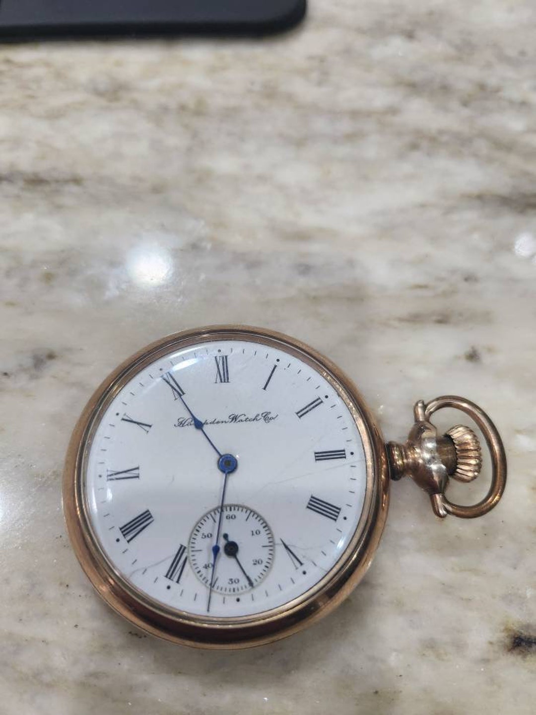 Antique Hampden Pocket Watch 1902. #3, Grade 109 Load Split Flag, 15j ...