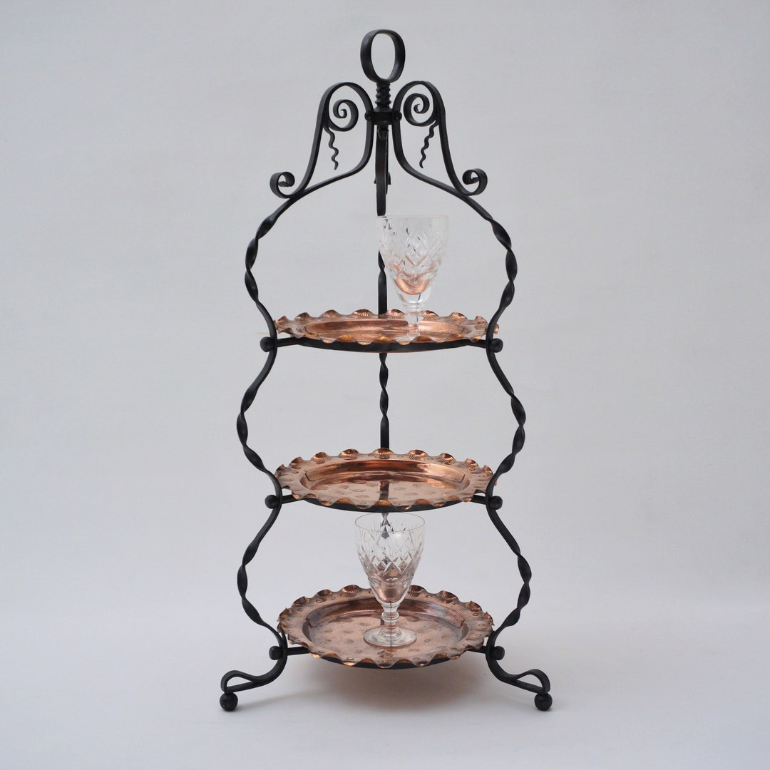 Antique Arts and Crafts Cake Stand Display Side Table Townshends of ...