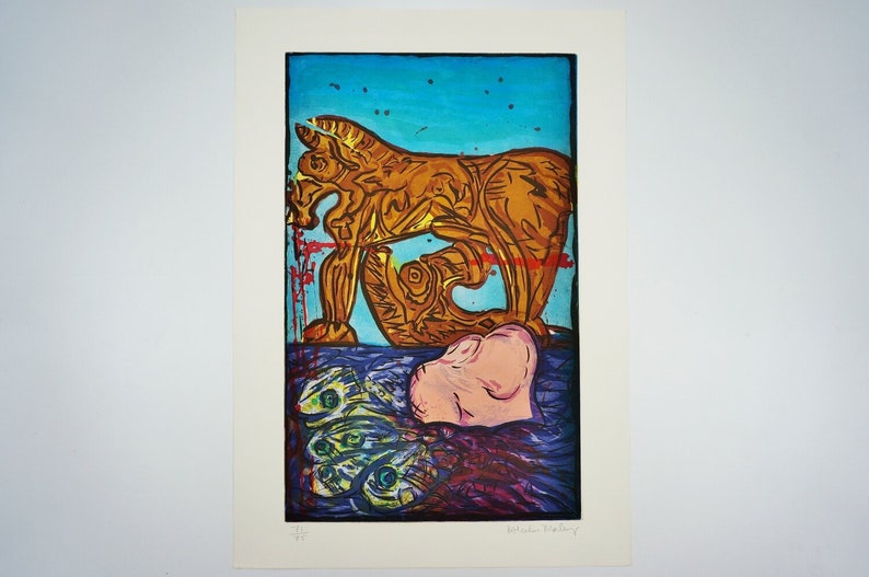 Malcolm Morley Vintage Limited Edition Signed Print Return of - Etsy