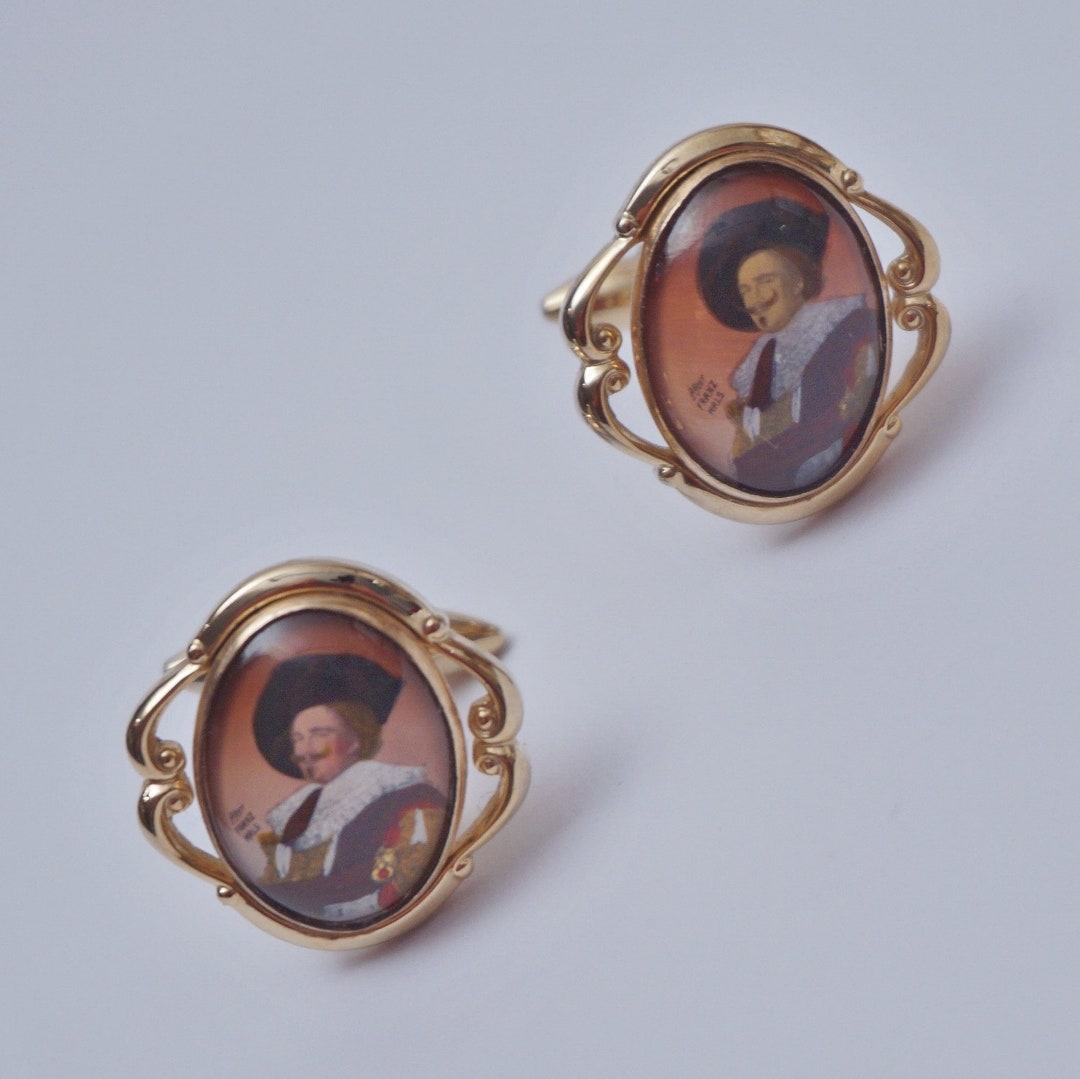 Vintage Pair Cufflinks by Stratton, the Laughing Cavalier, Signed After ...