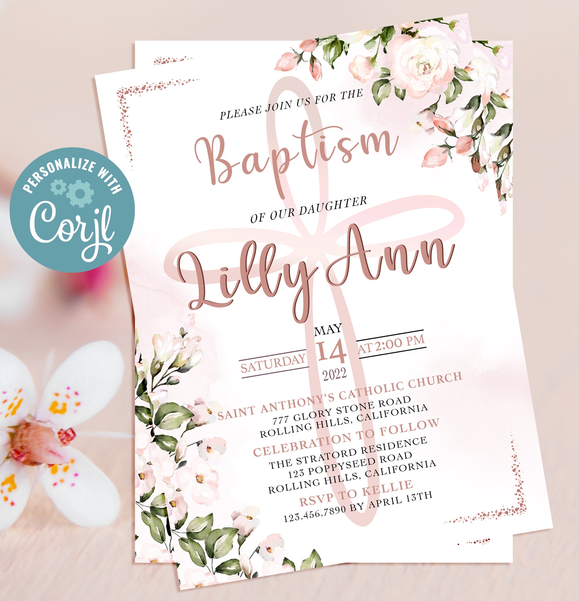 Catholic Baptism Invitation Wording