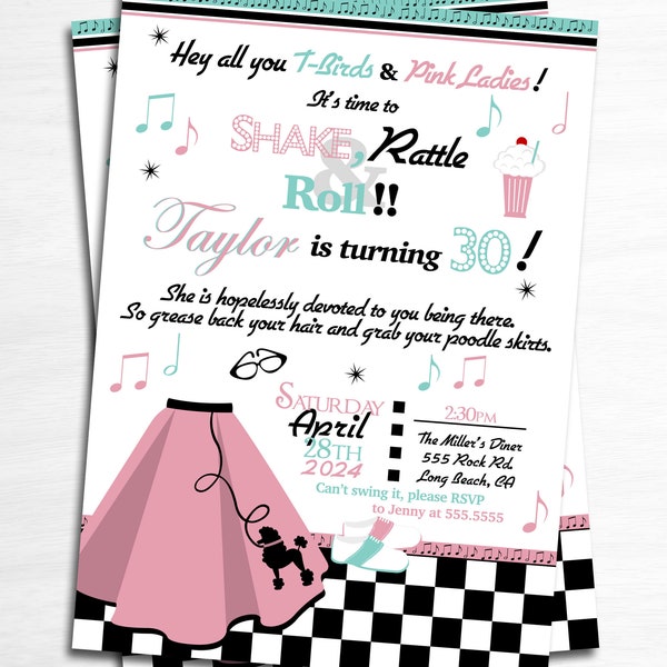 1950s Birthday Party - Etsy