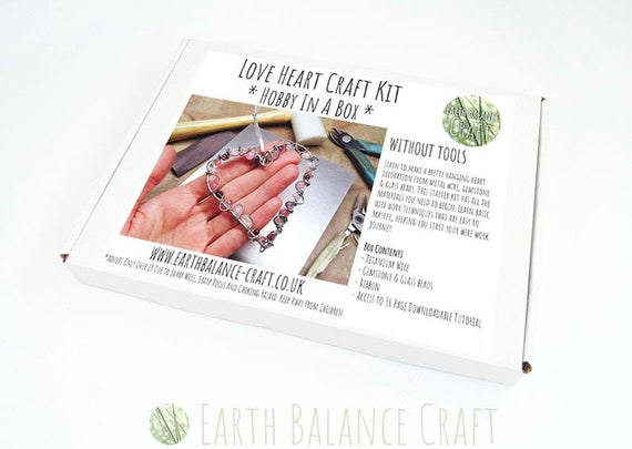 Love Heart Craft Kit No Tools Learn to Wire Wrap Kits for | Etsy