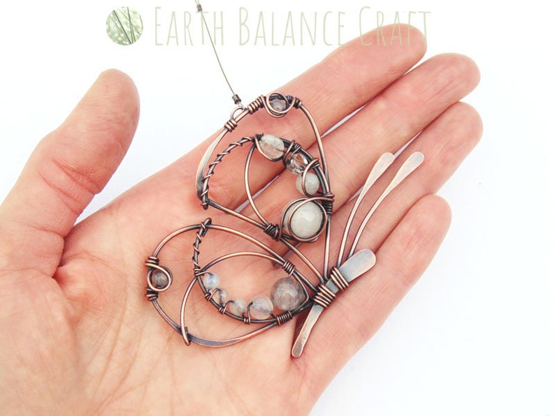 Wire Butterfly Tutorial Learn Wire Work Butterfly Jewelry | Etsy