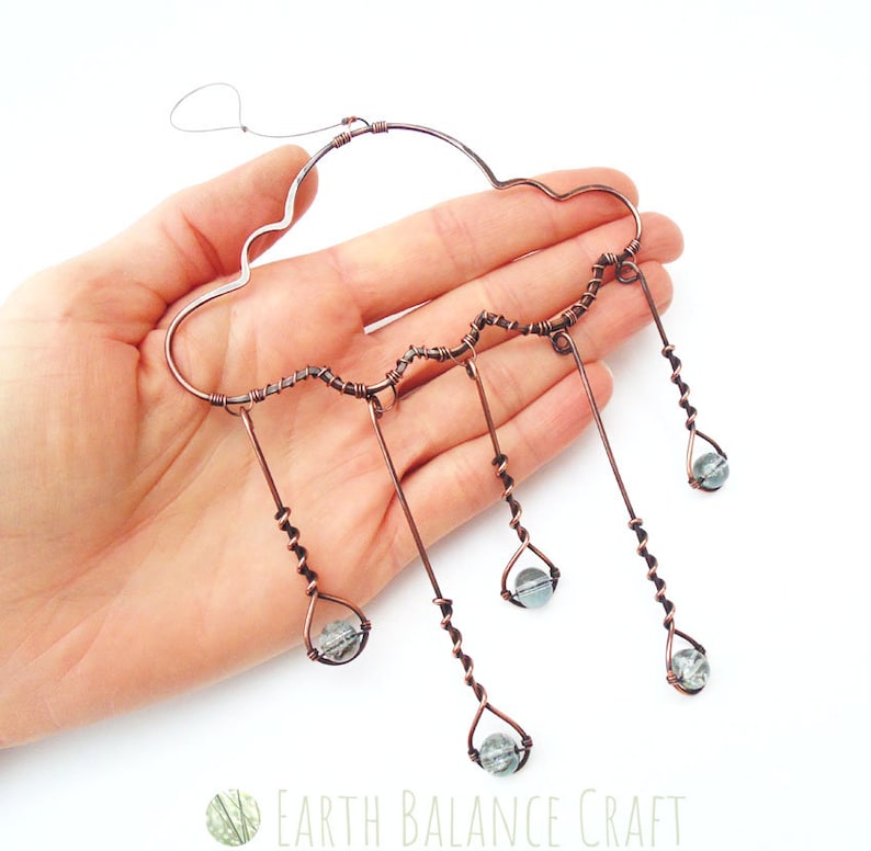 Rain Cloud Tutorial Learn Wire Art Craft Lesson PDF Rain | Etsy