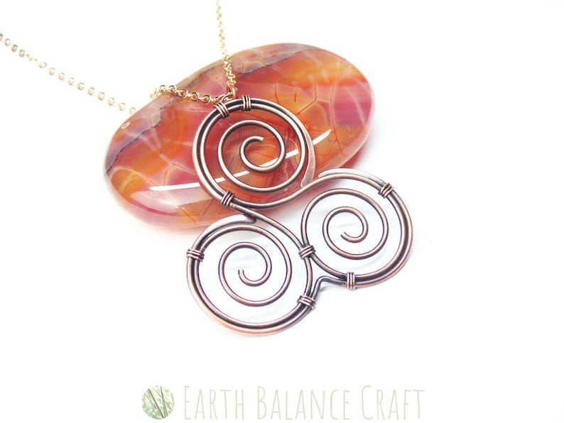 Triskele Pendant, Newgrange Stone Spirals, Celtic Jewelry, Triple ...