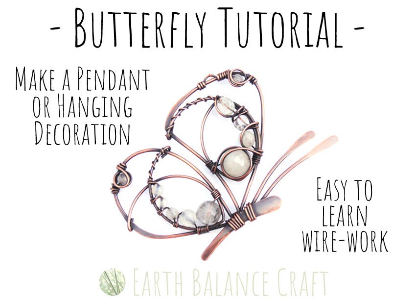 Wire Butterfly Tutorial Learn Wire Work Butterfly Jewelry - Etsy Australia